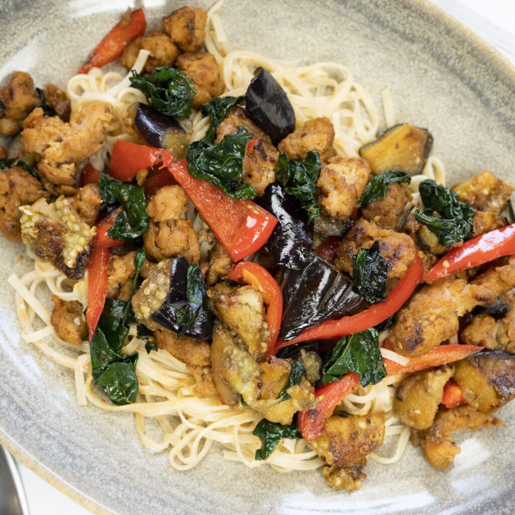 [Recipe] Vegan Pasta with Veggie Dashi – Kinjirushi Wasabi ...